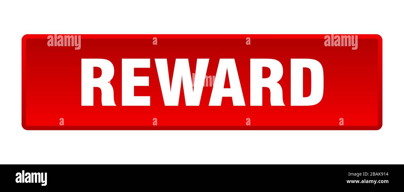 reward button. reward square red push button Stock Vector Image & Art ...
