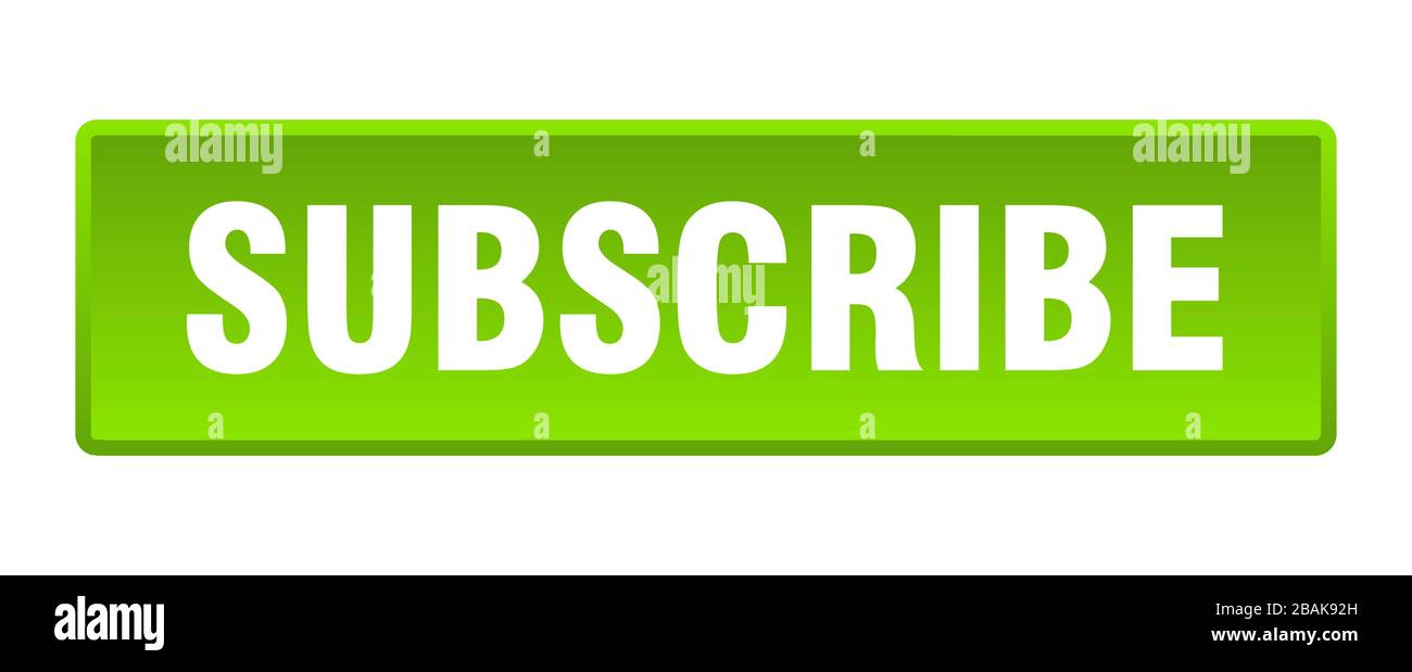 subscribe button. subscribe square green push button Stock Vector Image ...
