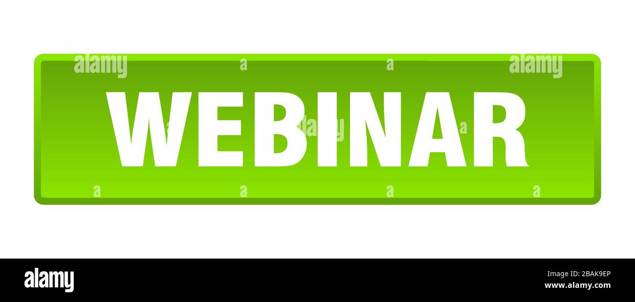webinar button. webinar square green push button Stock Vector Image ...