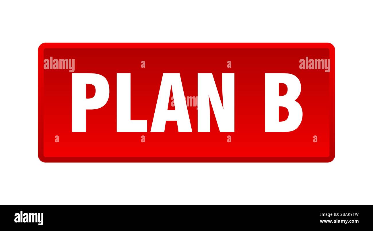 plan b button. plan b square red push button Stock Vector Image & Art ...