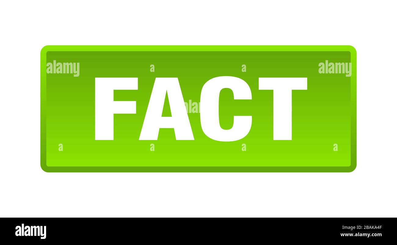 fact button. fact square green push button Stock Vector Image & Art - Alamy