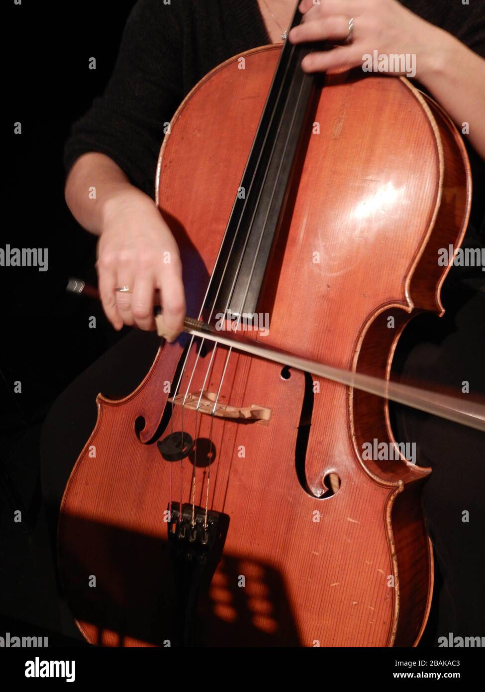 Violoncello in an orchestra Stock Photo - Alamy