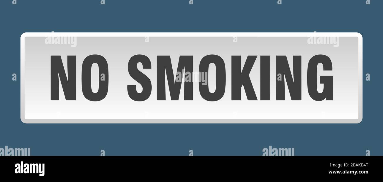 no smoking button. no smoking square white push button Stock Vector ...