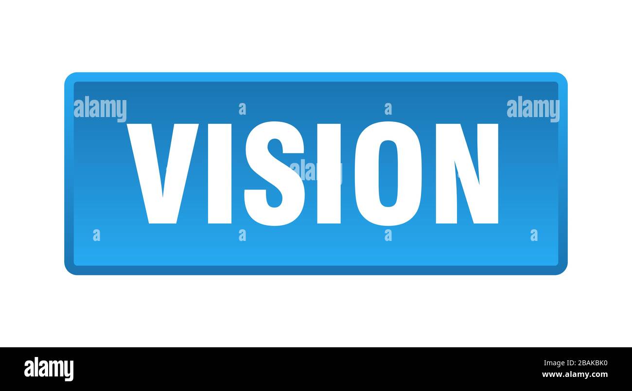 vision button. vision square blue push button Stock Vector Image & Art ...
