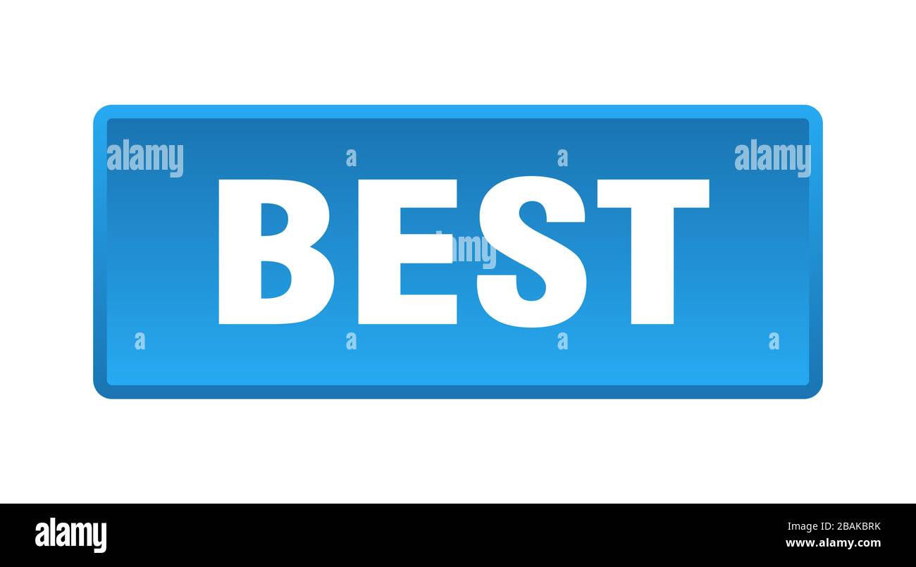 best button. best square blue push button Stock Vector Image & Art - Alamy
