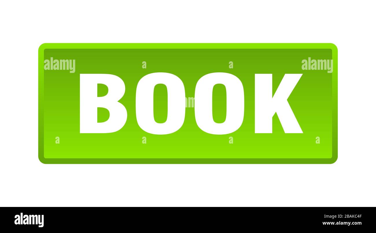 book button. book square green push button Stock Vector Image & Art - Alamy