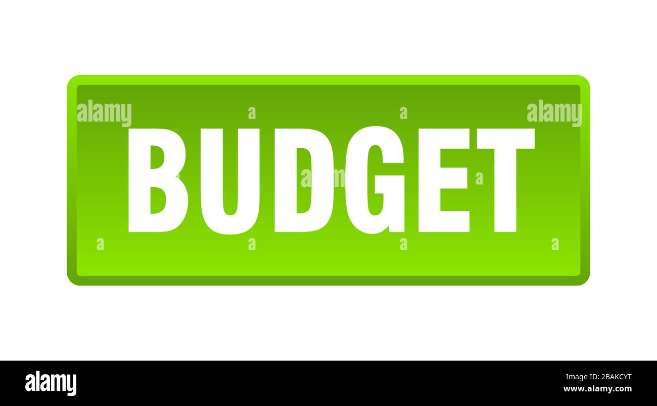 budget button. budget square green push button Stock Vector Image & Art ...