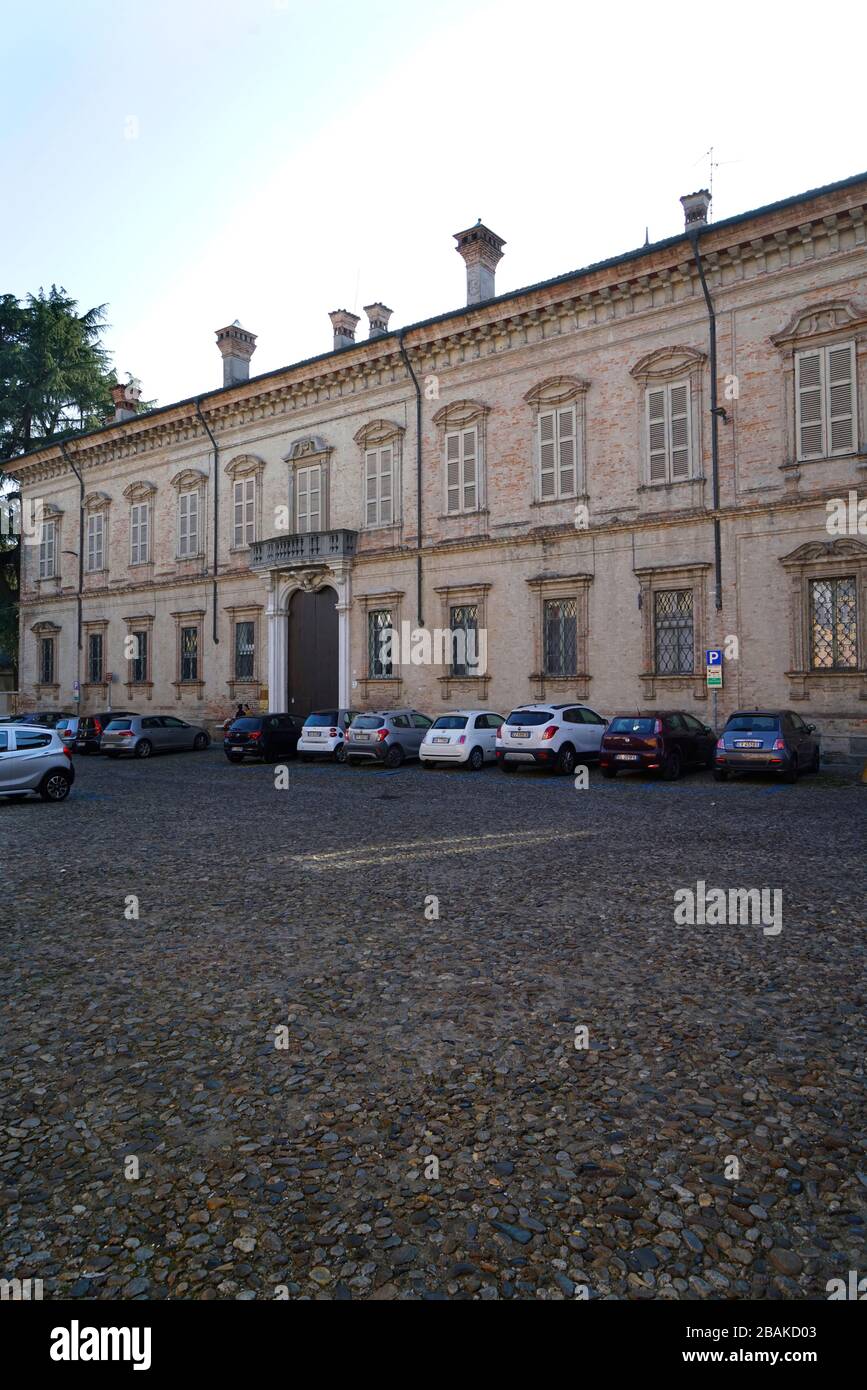 Piazza Premoli and Historical palace, Crema, Lombardy, Italy, Europe ...