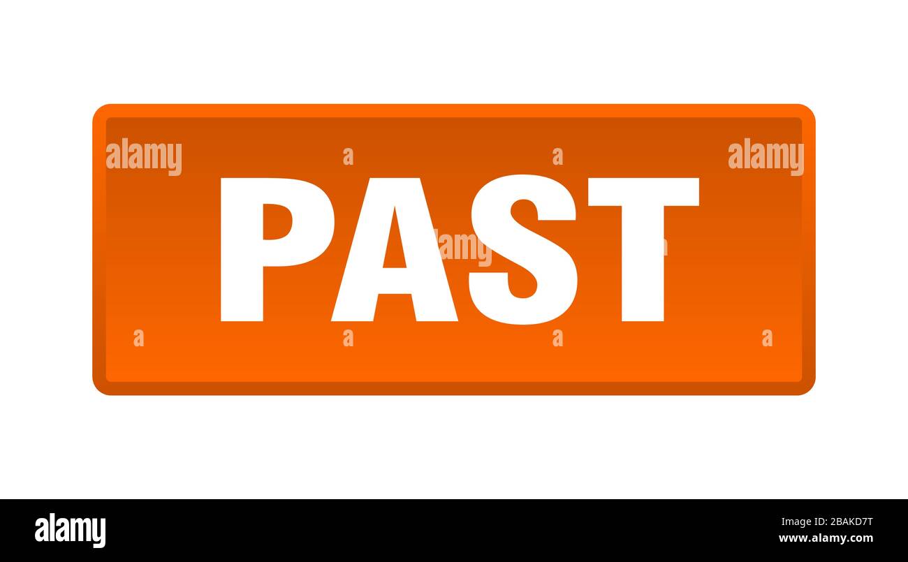 past button. past square orange push button Stock Vector Image & Art - Alamy