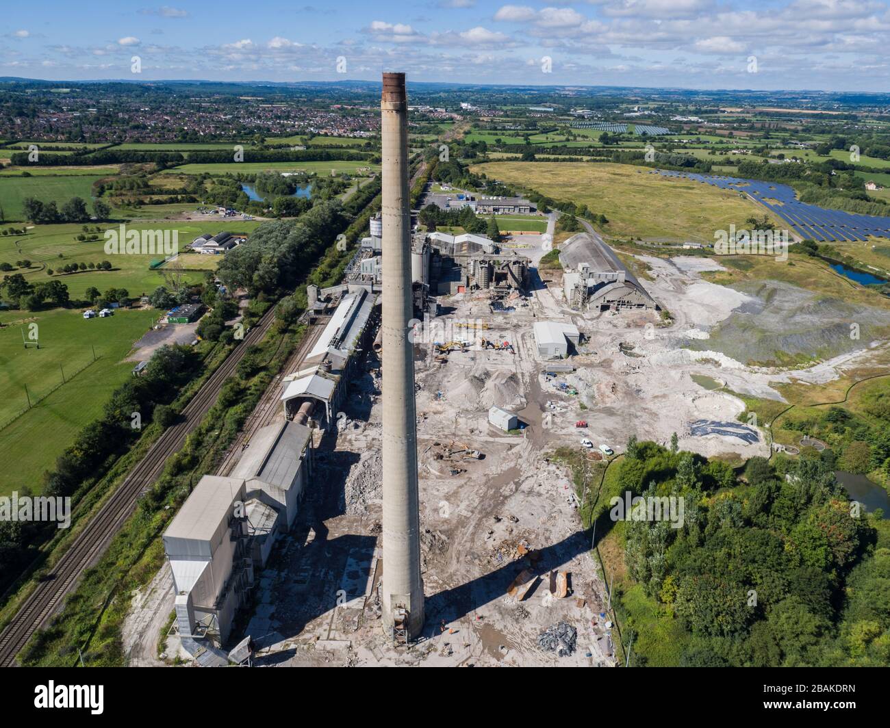 Westbury Cement Works Chimney High Resolution Stock Photography and ...