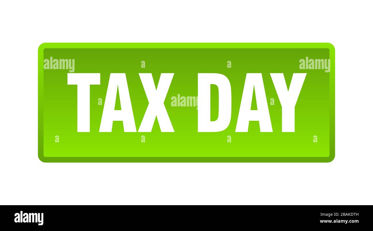 Tax day green square hi-res stock photography and images - Alamy