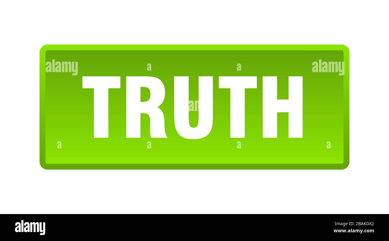 truth button. truth square green push button Stock Vector Image & Art ...