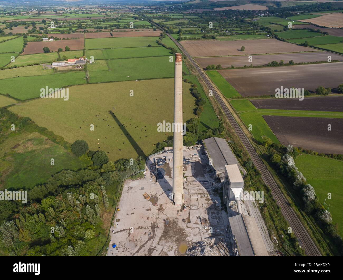 Westbury Cement Works Chimney High Resolution Stock Photography and ...