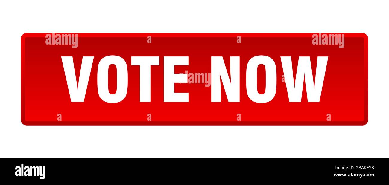 vote now button. vote now square red push button Stock Vector Image ...
