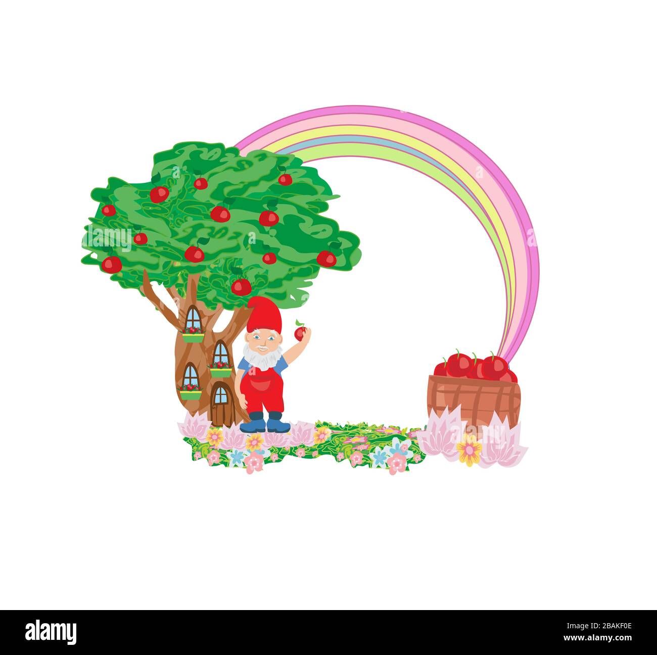 Gnome dwarf fairytale house Cut Out Stock Images & Pictures - Alamy