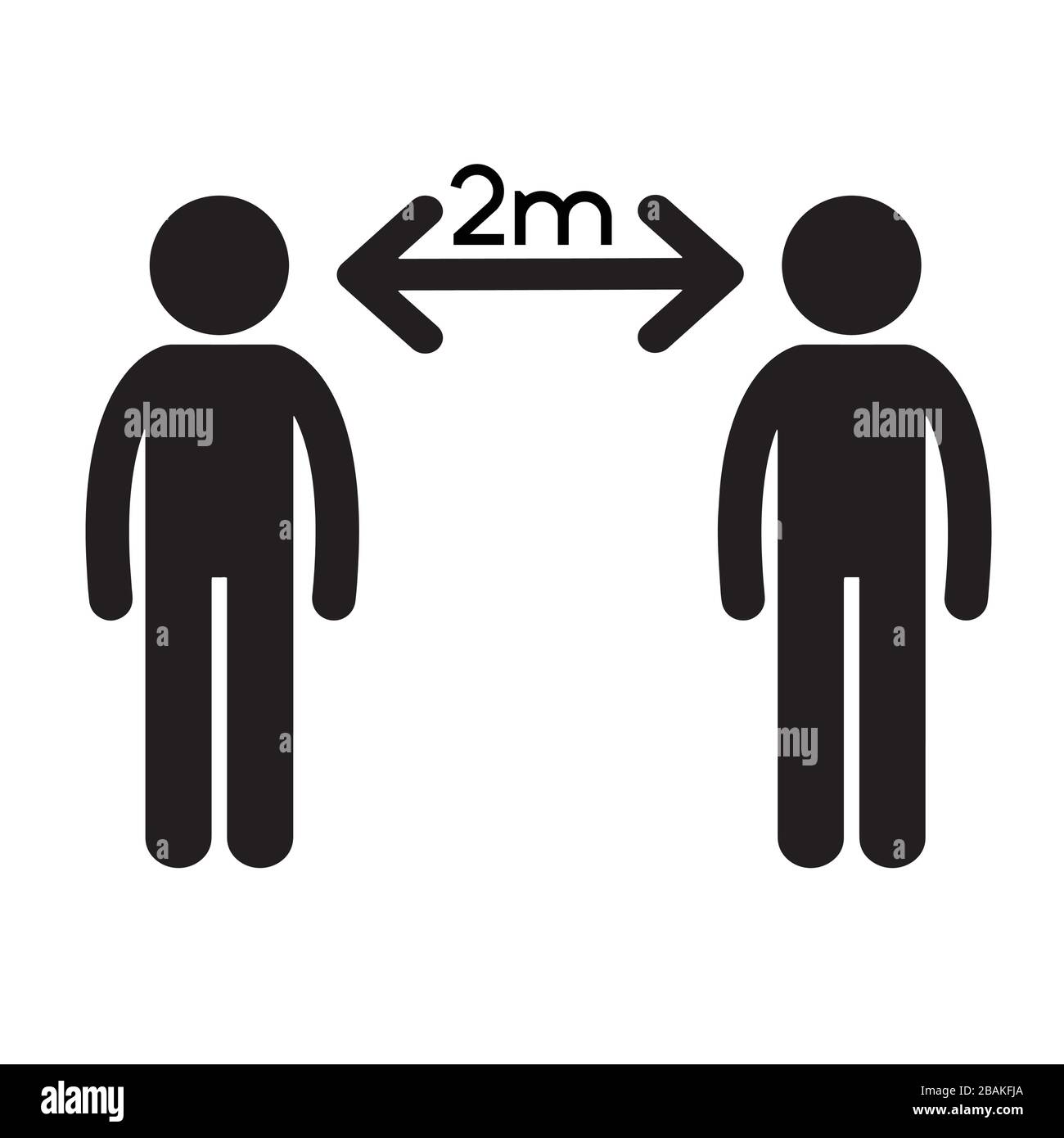 Social Distancing Icon Vector Illustration Stock Vector Image & Art - Alamy