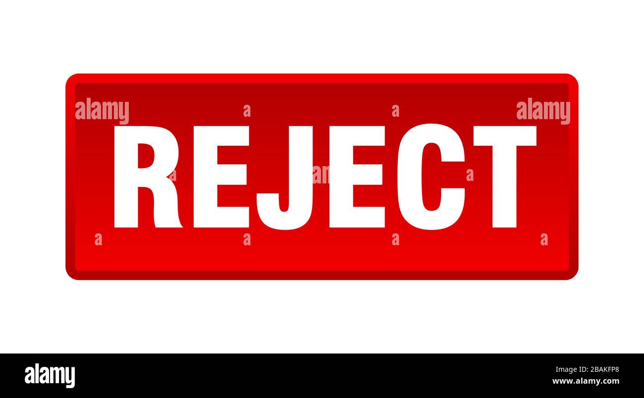 Reject red square 3d hi-res stock photography and images - Alamy