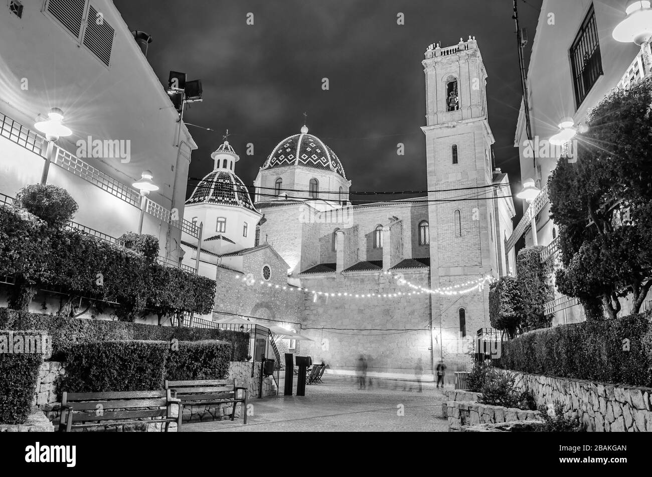 Night view of the beautiful Church of Our Lady of Consolation in the ...