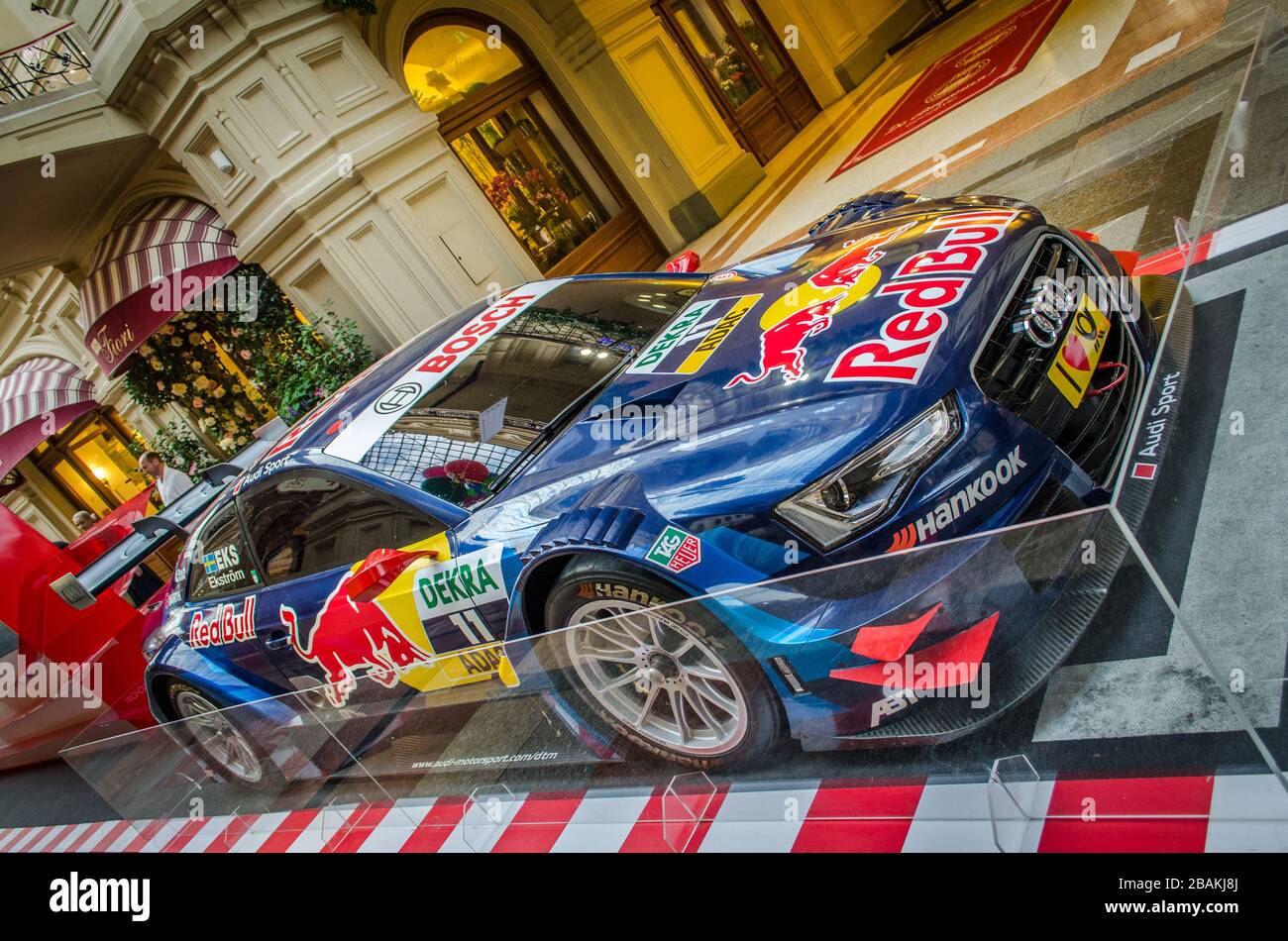 race cars in shop displays Stock Photo - Alamy