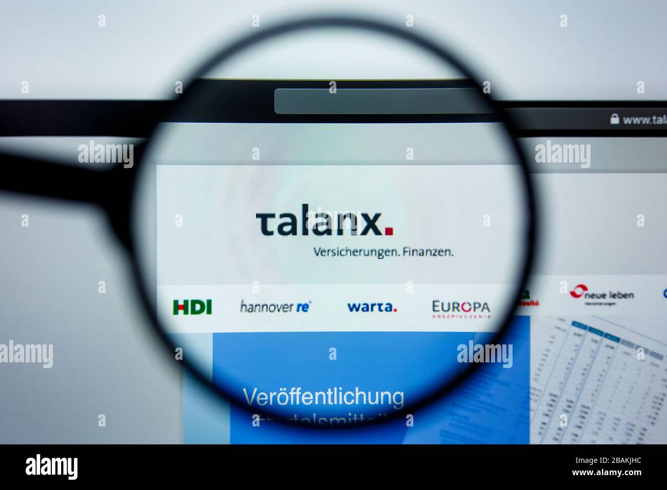 Talanx logo hi-res stock photography and images - Alamy