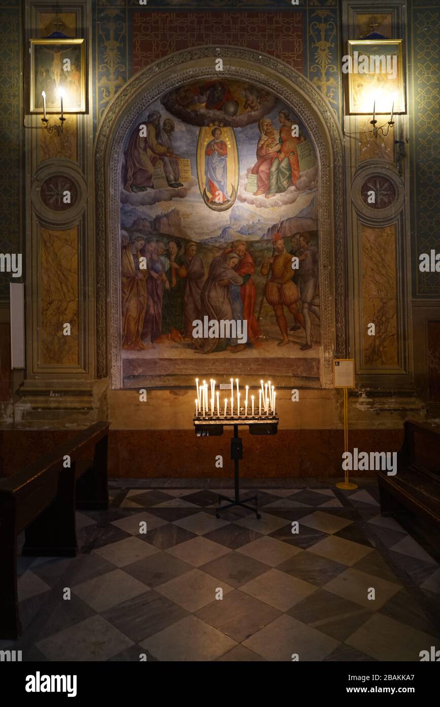Interior of Chiesa di Sant' Andrea church, Joseph accepts the divine ...