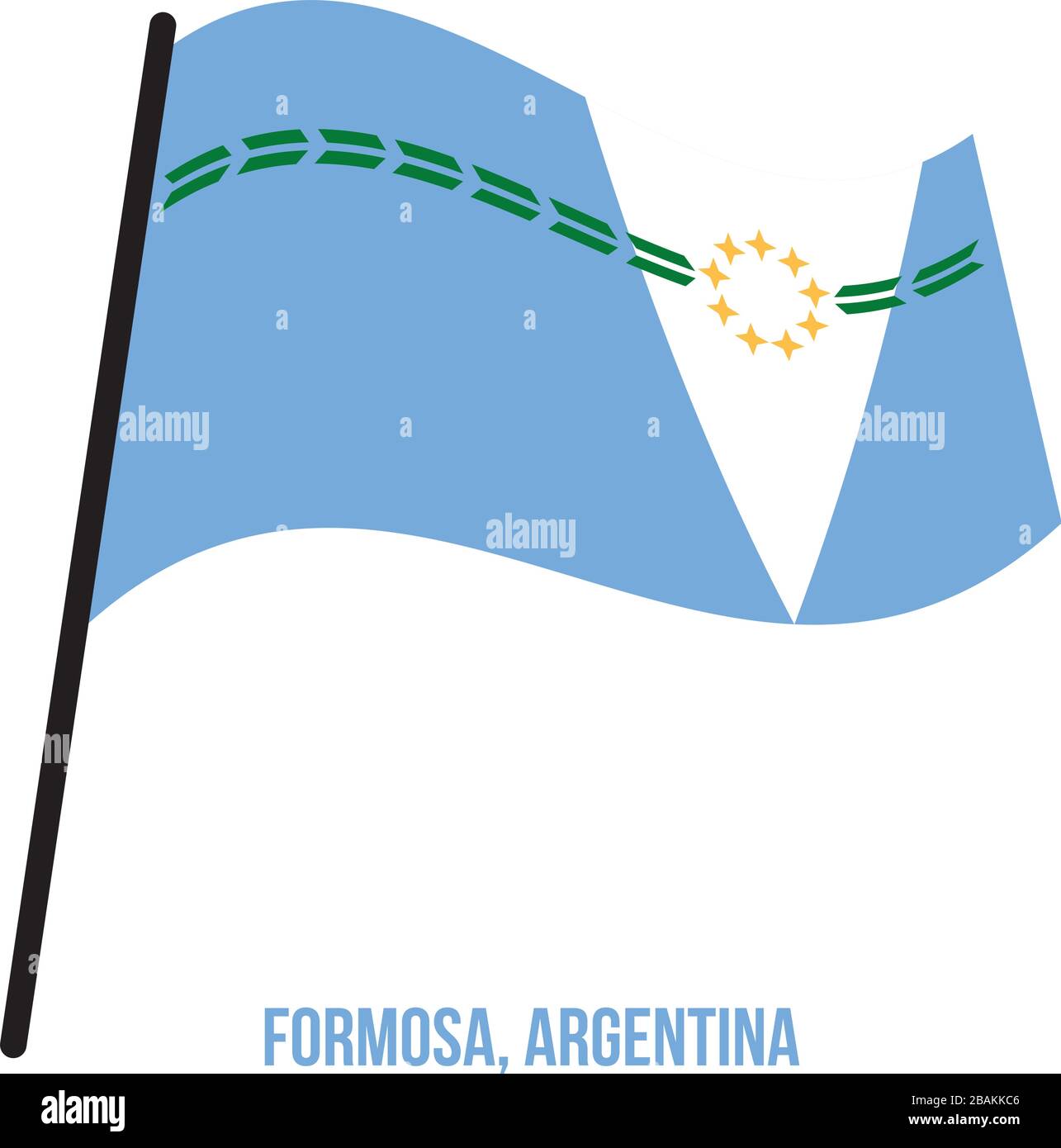 Formosa Flag Waving Vector Illustration on White Background. Flag of ...