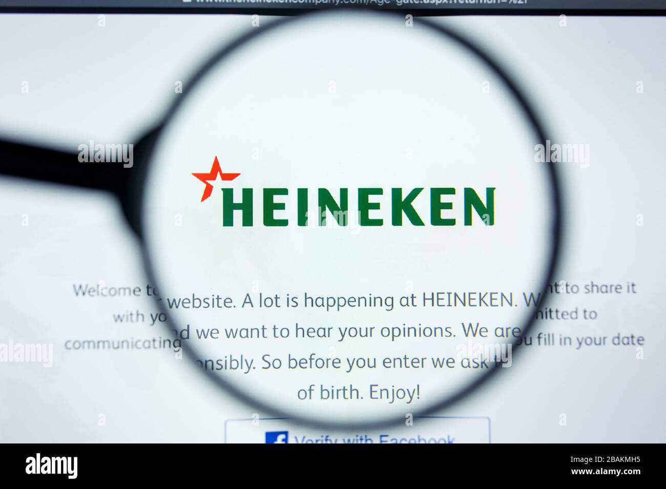 Heineken logo hi-res stock photography and images - Alamy