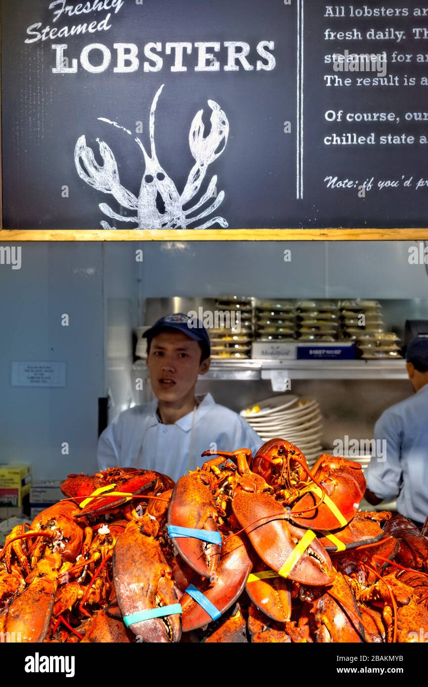 Lobster place chelsea food market hi-res stock photography and images ...