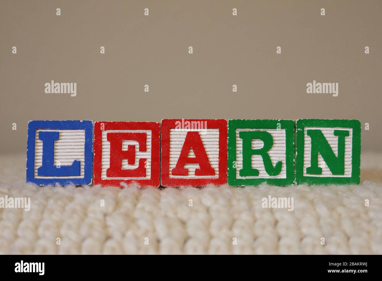 Kids letter blocks hi-res stock photography and images - Alamy