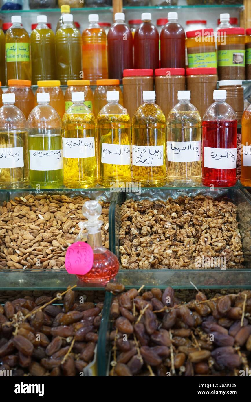Grocery store, Medina (Old City), Tangier, Morocco, North Africa ...