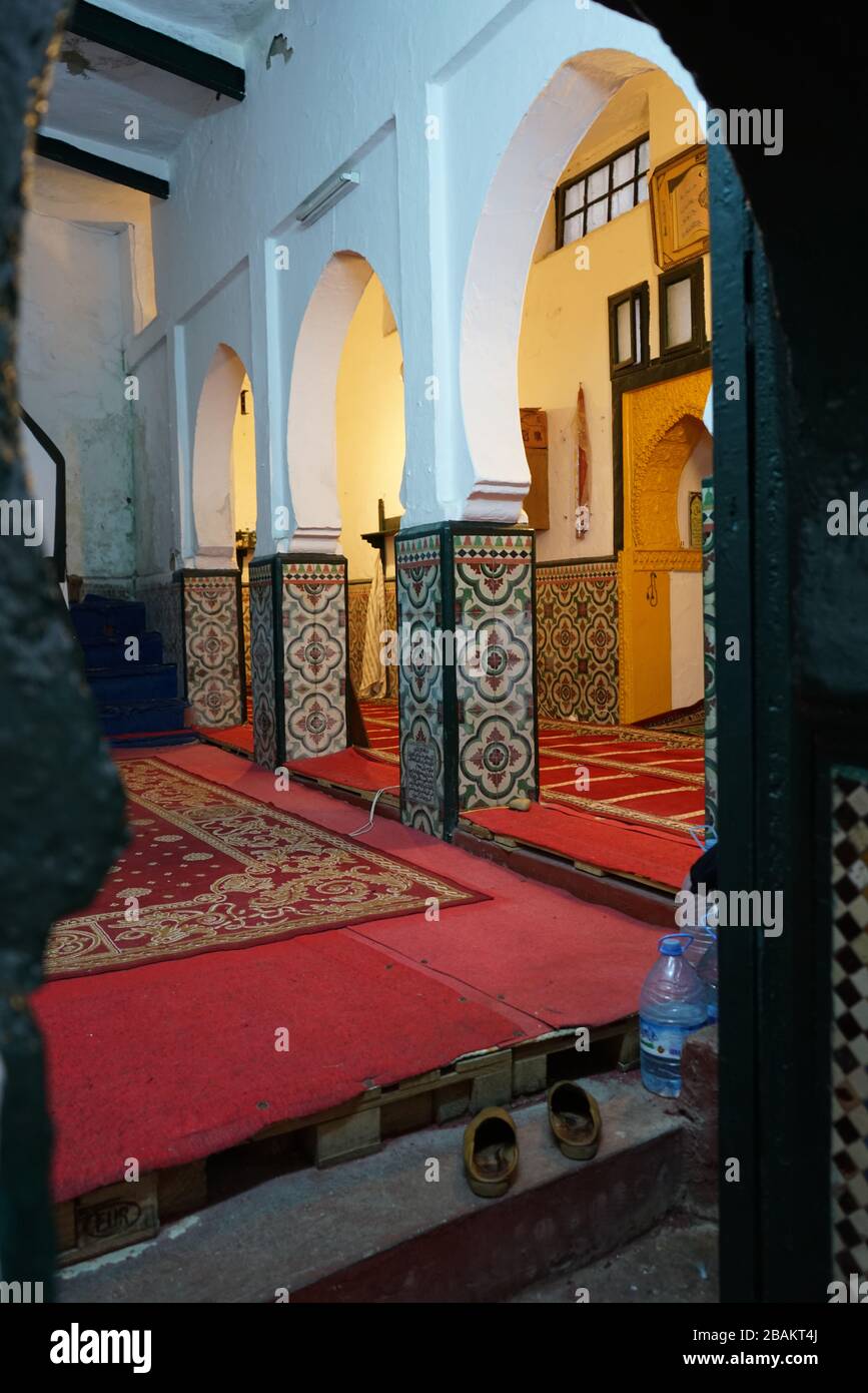 Mosque interior, Medina (Old City), Tangier, Morocco, North Africa ...