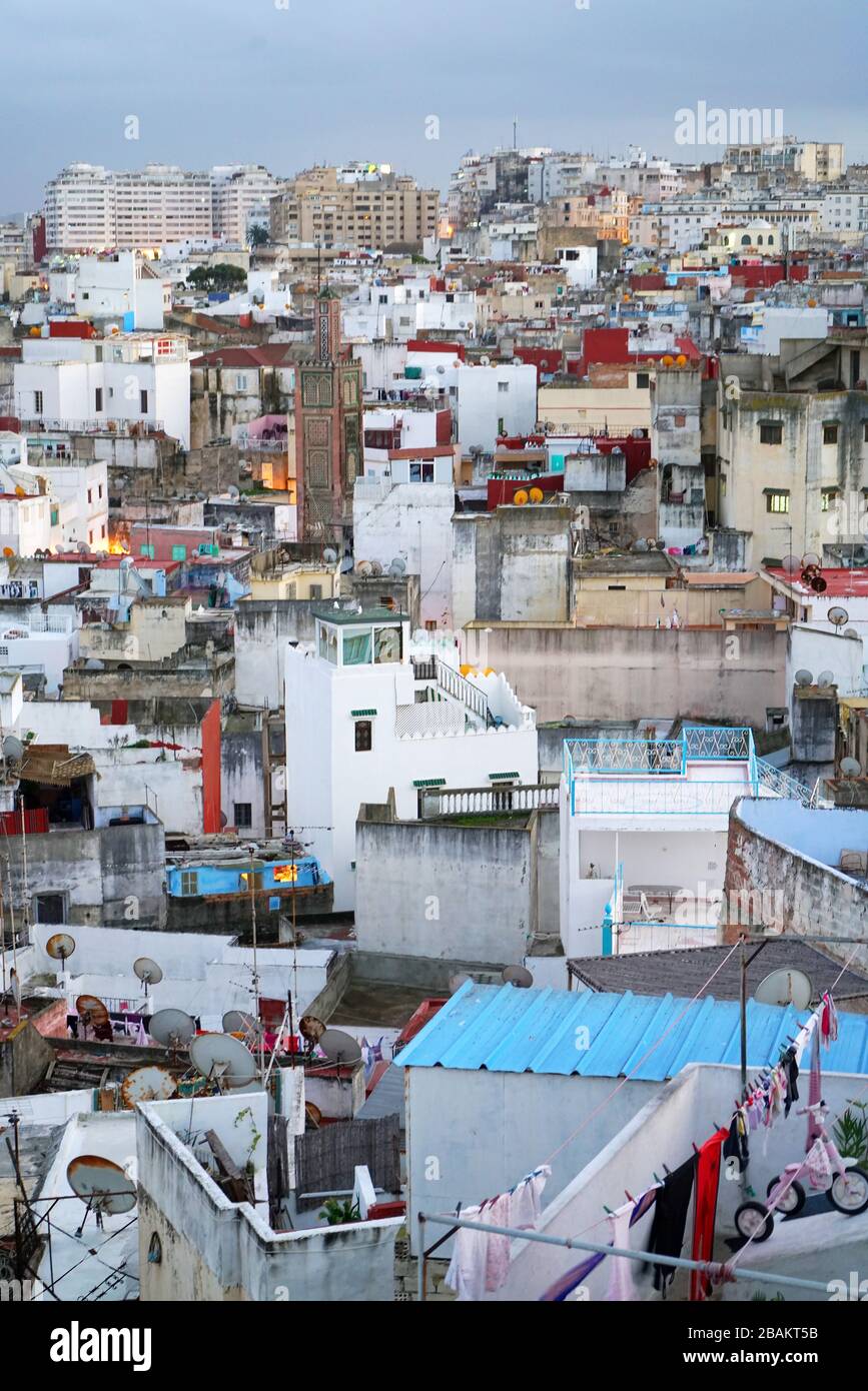 View of Tangier from the Medina, Tangier, Morocco, North Africa, Africa ...
