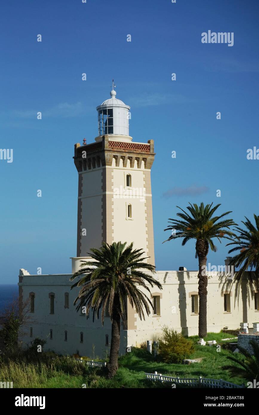 Cape Spartel, moroccan Atlantic coast, Atlantic Ocean, Tangier, Morocco ...