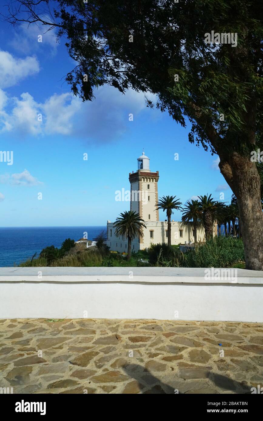 Cape Spartel, moroccan Atlantic coast, Atlantic Ocean, Tangier, Morocco ...
