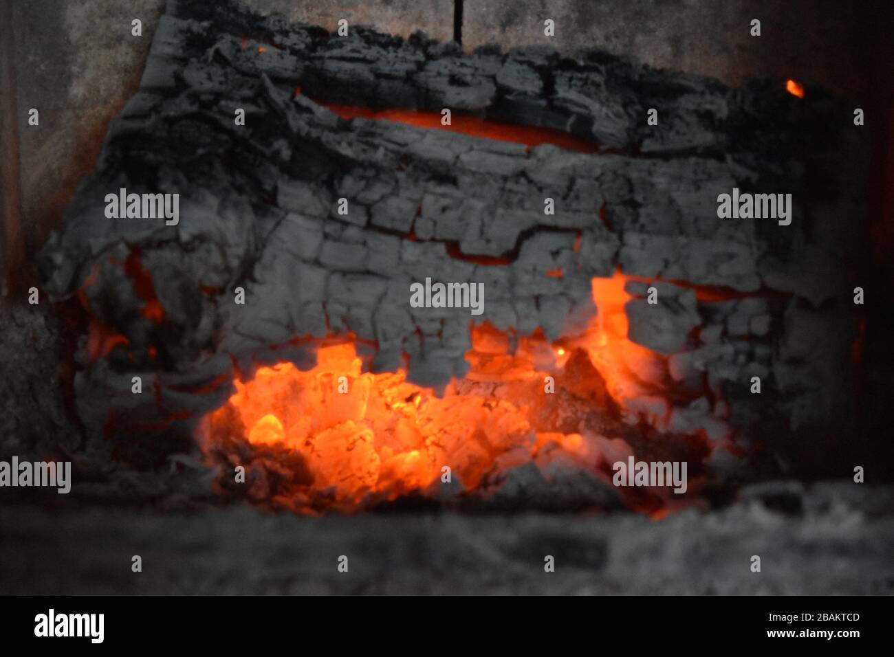 Wood Burning in Fire Place Stock Photo - Alamy