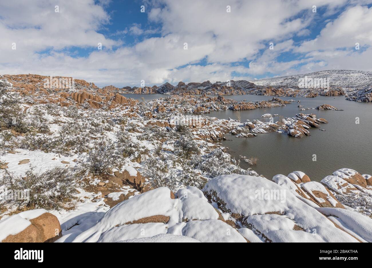 Watson Lake Prescott Arizona Winter Landscape Stock Photo - Alamy