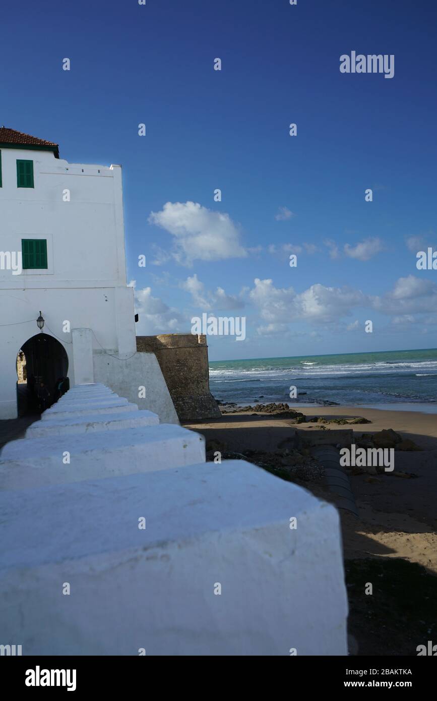 Kasbah of Assilah, Atlantic coast, Morocco, North Africa, Africa Stock ...