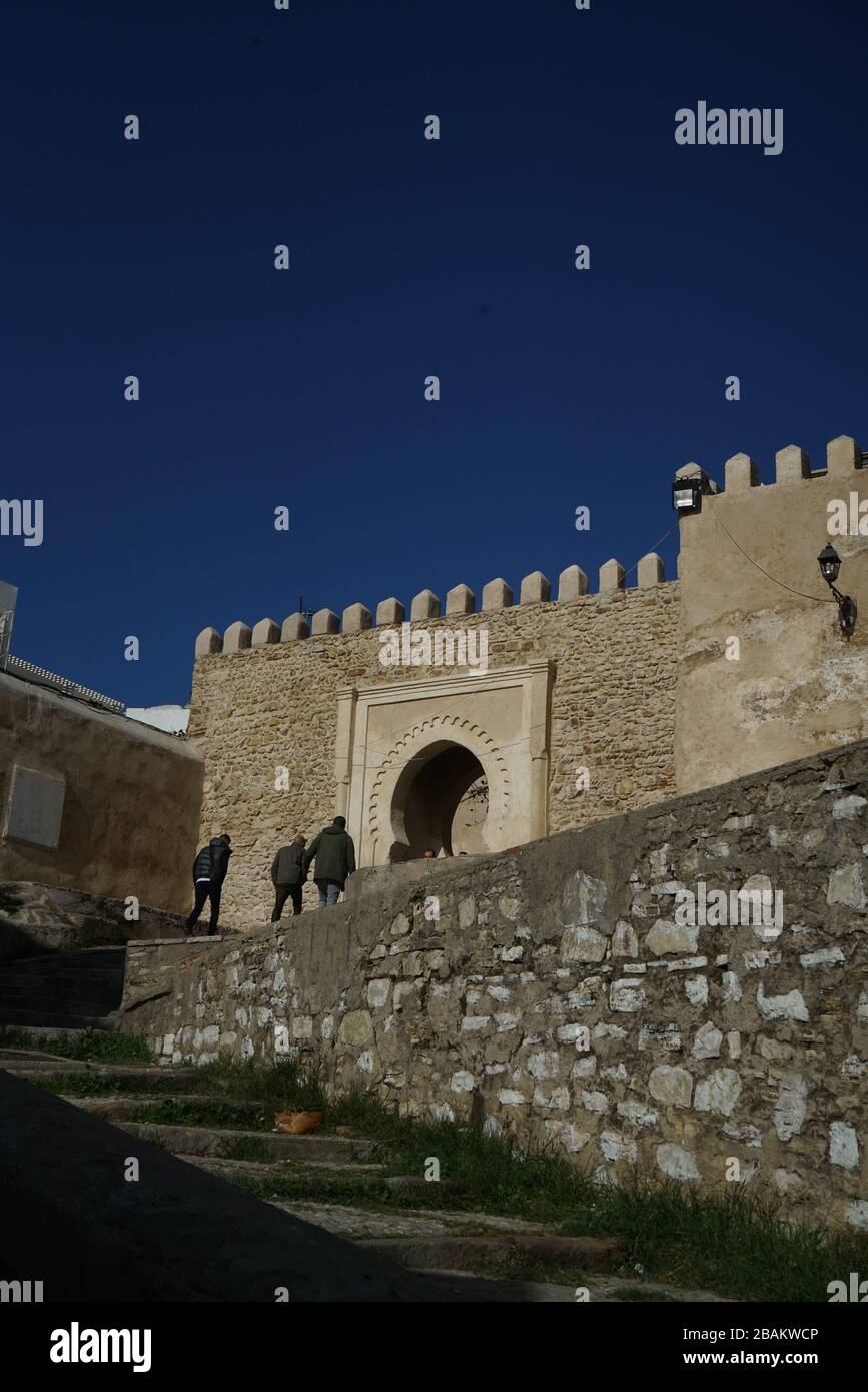 Near Bab el-Assa gate, Medina (Old City), Tangier, Morocco, North ...