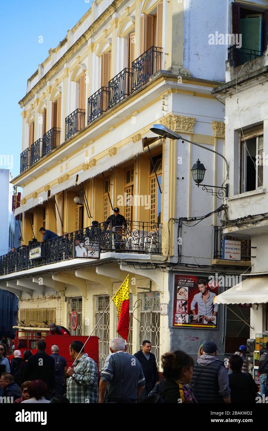 Place Petit Socco square Medina (Old City), Tangier, Morocco, North ...