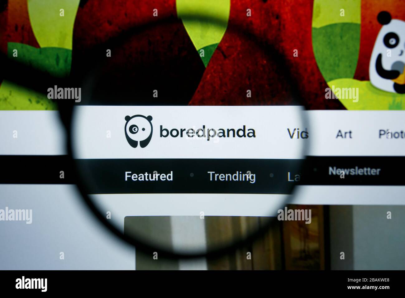 Panda website logo hi-res stock photography and images - Alamy