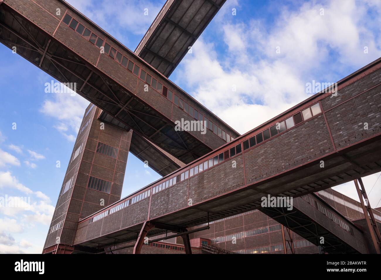 Architecture of a historic coal mine Stock Photo - Alamy