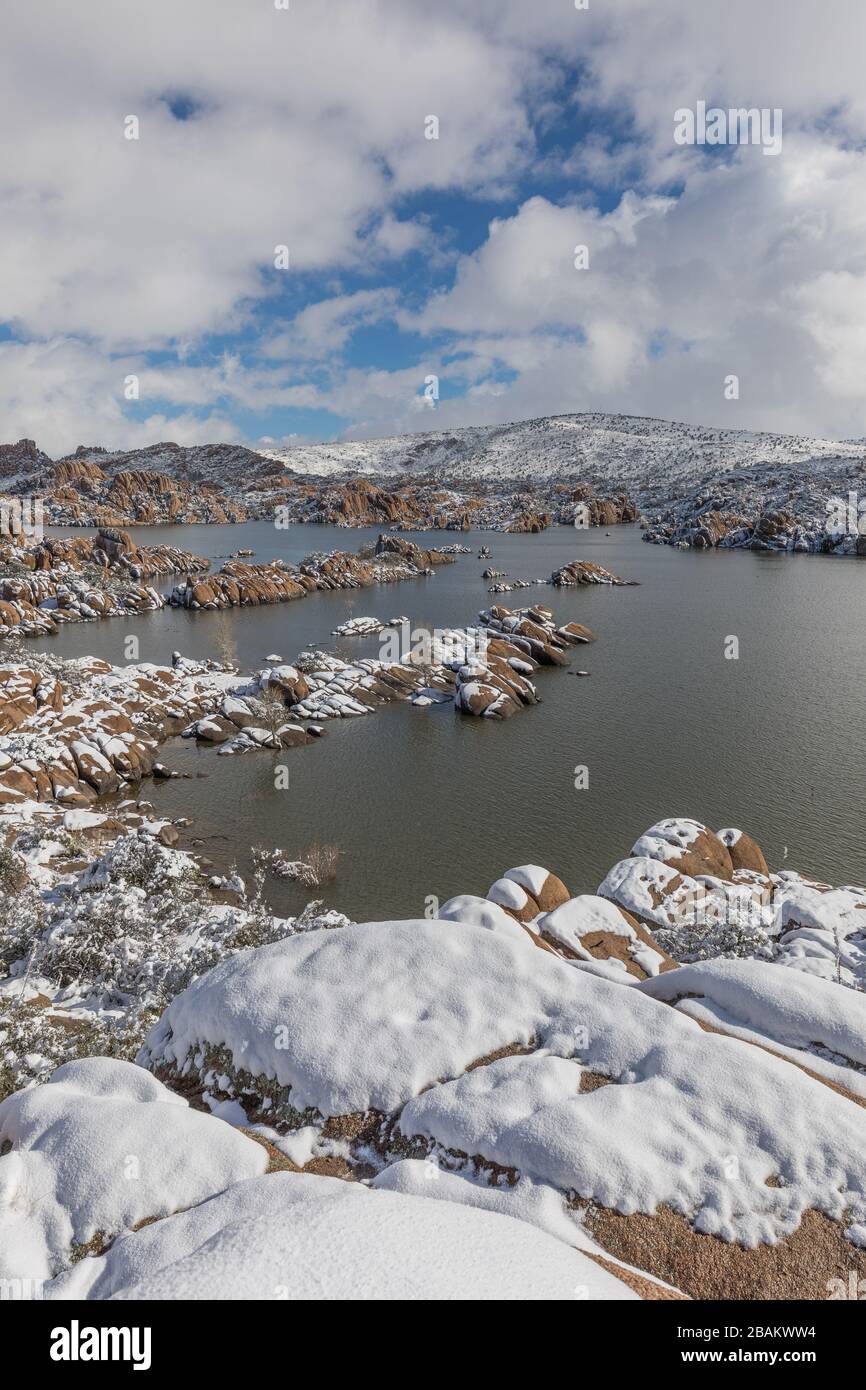 Watson Lake Prescott Arizona Winter Landscape Stock Photo - Alamy