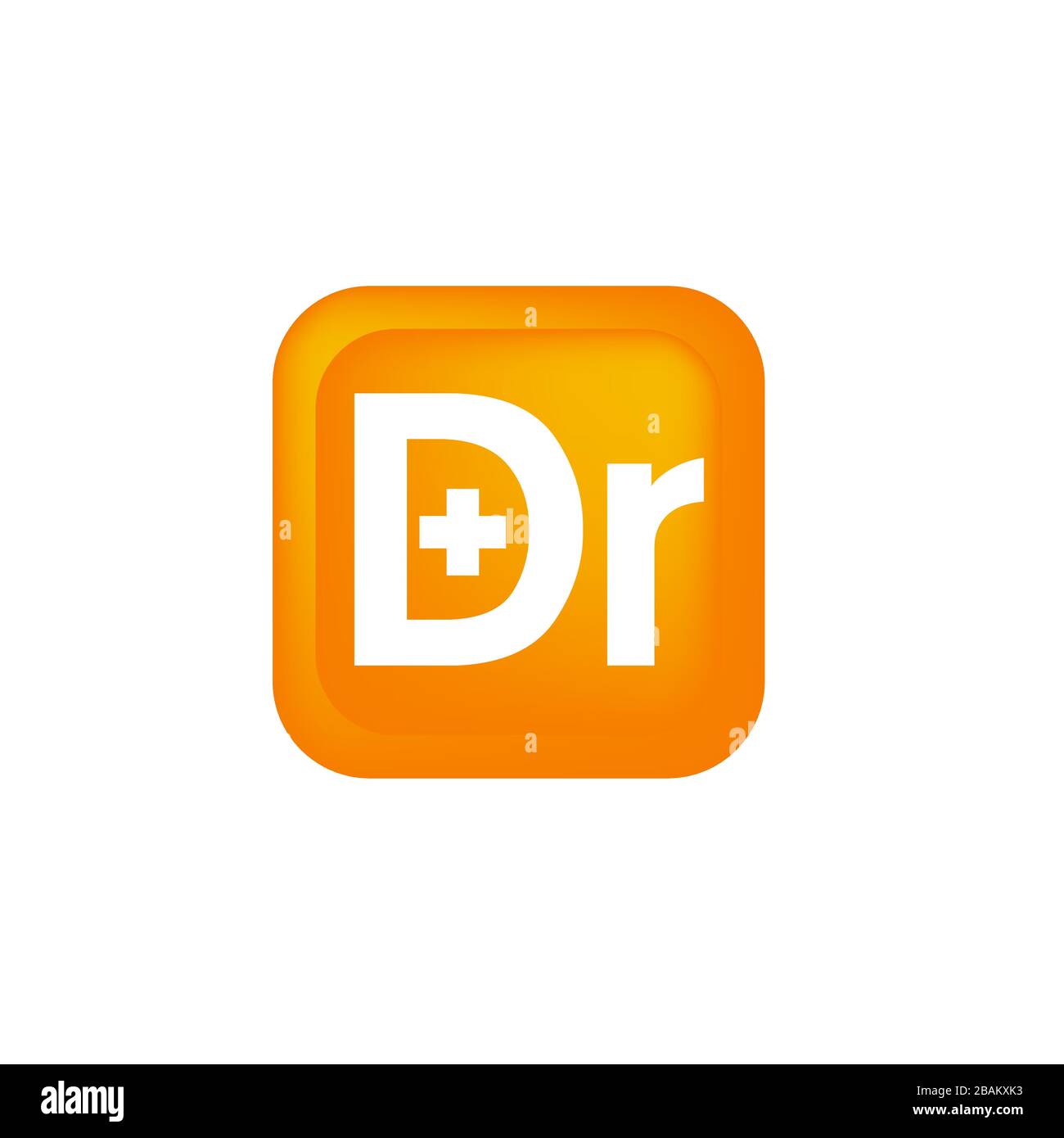 Modern design letter DR with graphic plus on the white background ...