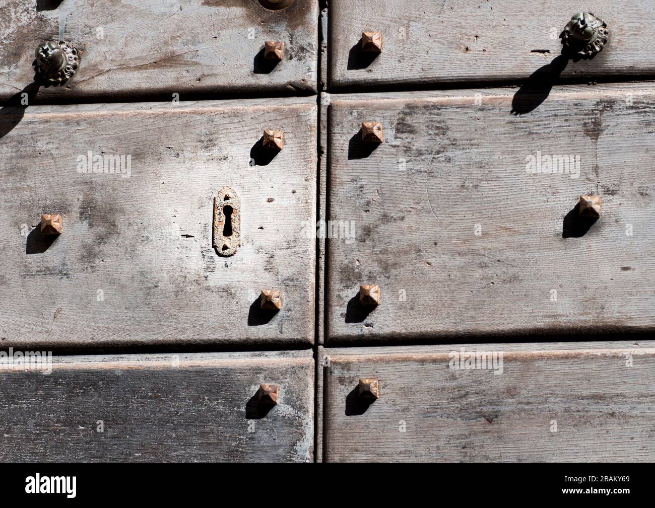 closeup of an ancient wooden door Stock Photo - Alamy