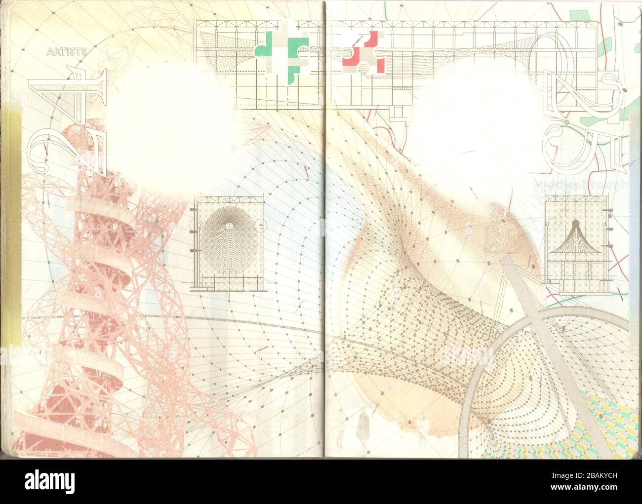 Inside Pages Of United Kingdom European Union Passport, Pages 24 and 25 ...