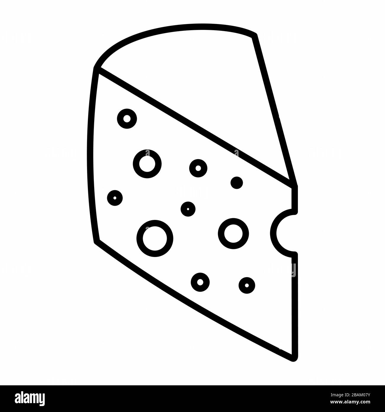 Cheese icon illustration Stock Vector Image & Art - Alamy