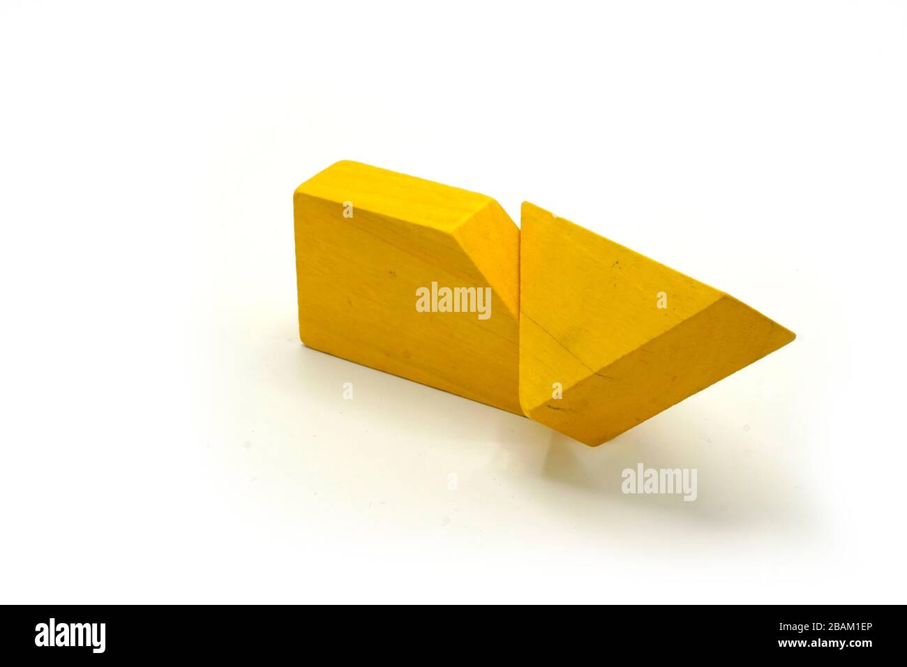 Twisted colorful building blocks made of wood.. Abstract mobile ...