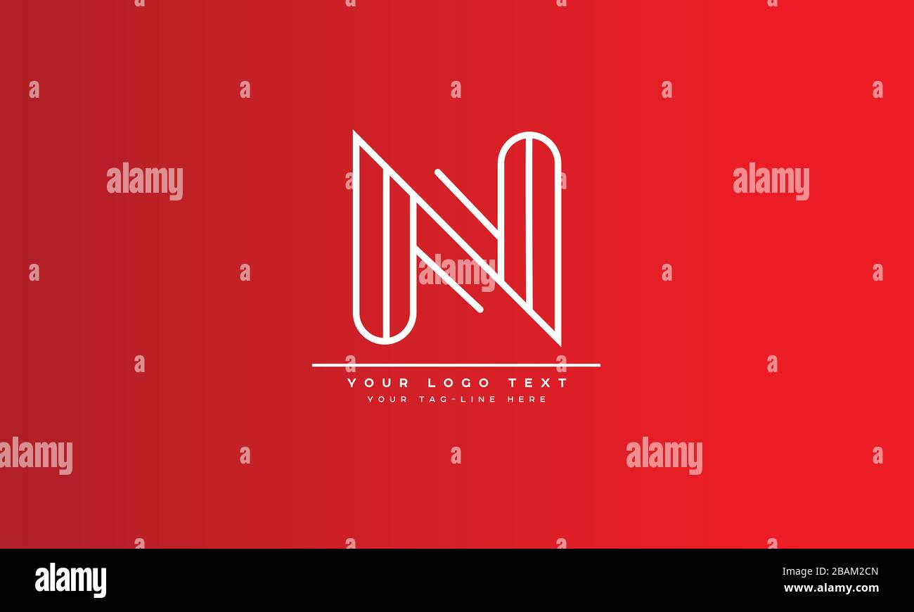 Abstract Letter N, NN logo Design Stock Vector Image & Art - Alamy