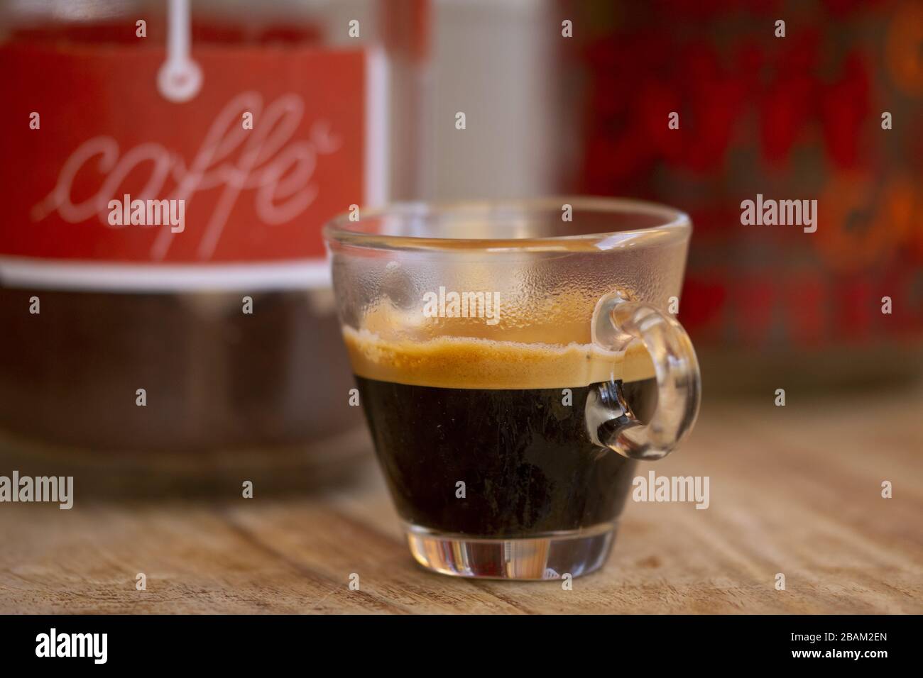 italian extra strong and creamy espresso coffee Stock Photo - Alamy