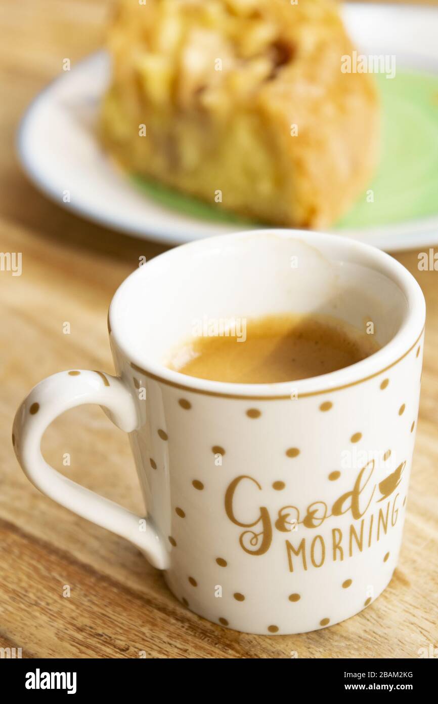 italian break coffee with an espresso cup Stock Photo - Alamy